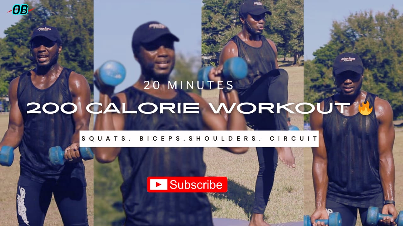 Full Body Circuit Workout. 20 Minutes. Burn 200 Calories - OB Fitness